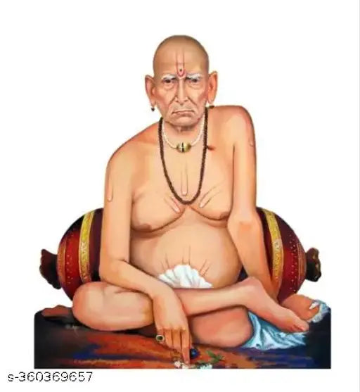 Swami Samarth Maharaj Acrylic Car Dashboard Photo 4 Inch - 9799941194027